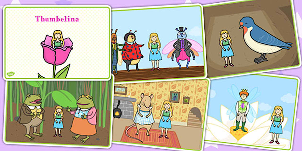 Thumbelina Story Sequencing (teacher made) - Twinkl
