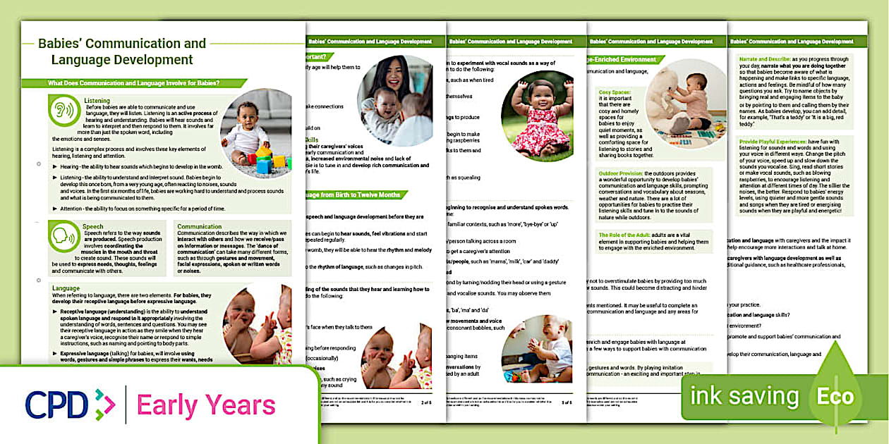 How do Babies Communicate | Communication & Language CPD