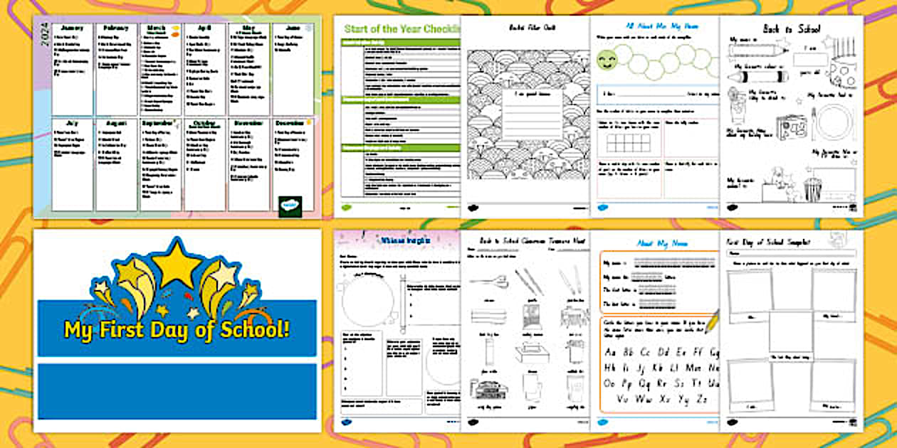 Year 1 First Week Back Activity Pack (teacher made) - Twinkl