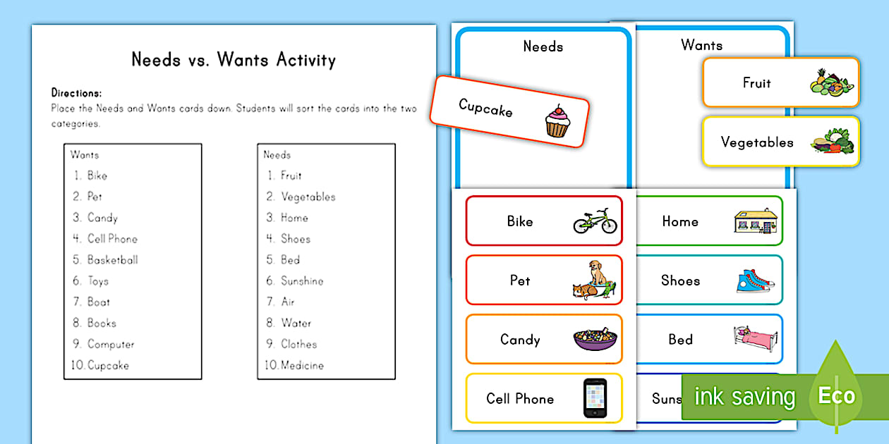 Financial Literacy Sorting Cards | Twinkl USA (teacher made)