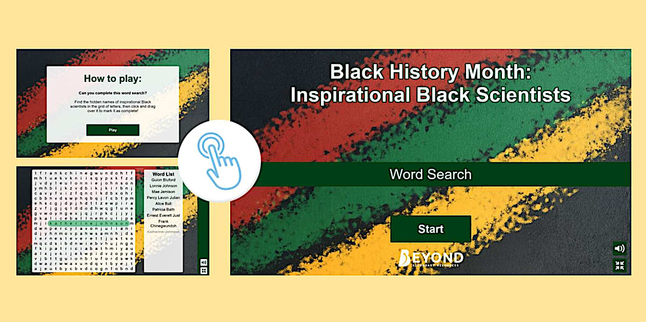 Black History Month: Inspirational Scientists Word Search