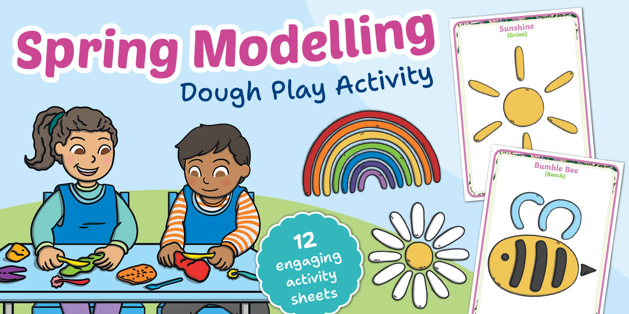 Spring Modelling Dough Play Activity