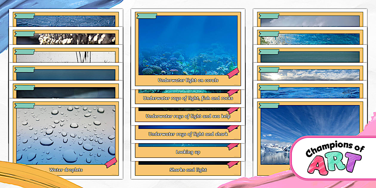 Champions of Art: LKS2 Making Waves - Photo Pack - Twinkl