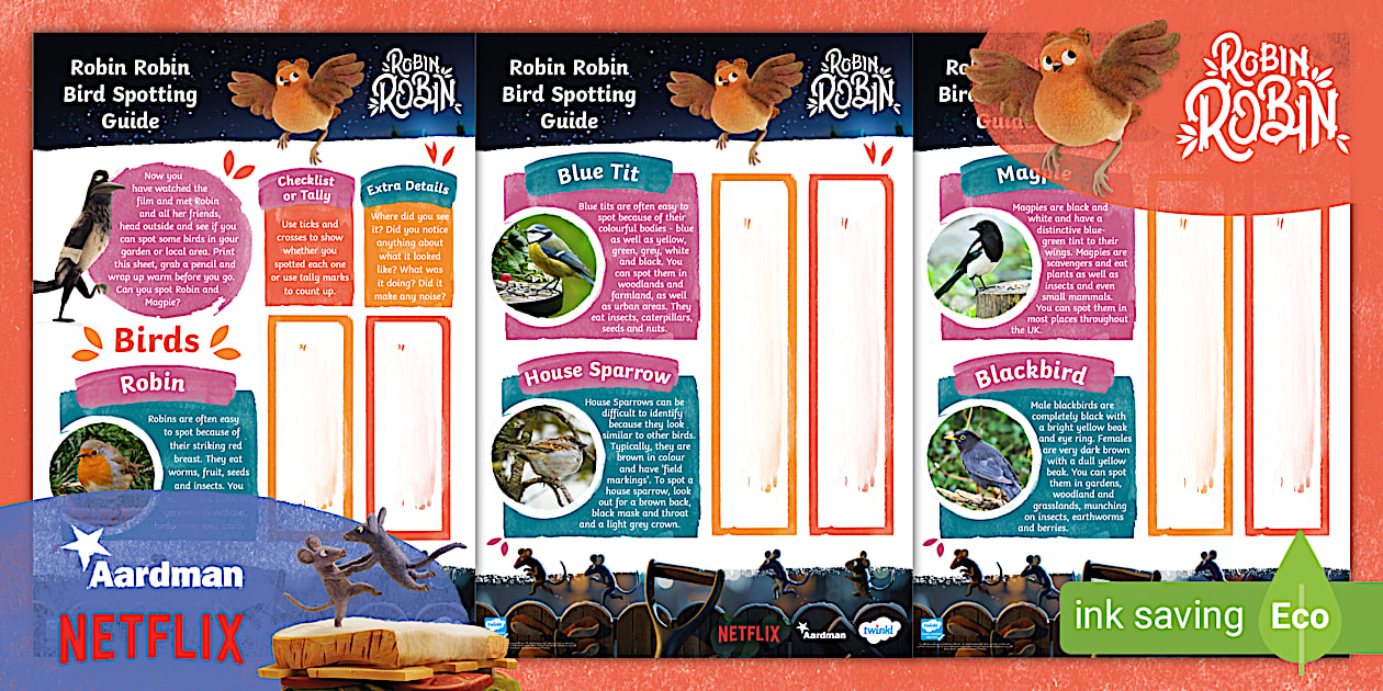 FREE! - Printable Bird Spotting Game | Robin Robin | Twinkl