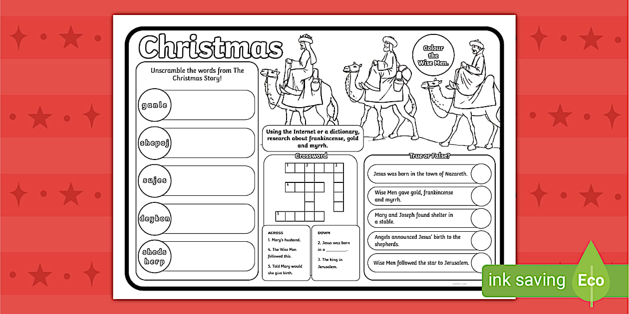 LKS2 Christmas Activity Mat (Teacher-Made) - Twinkl