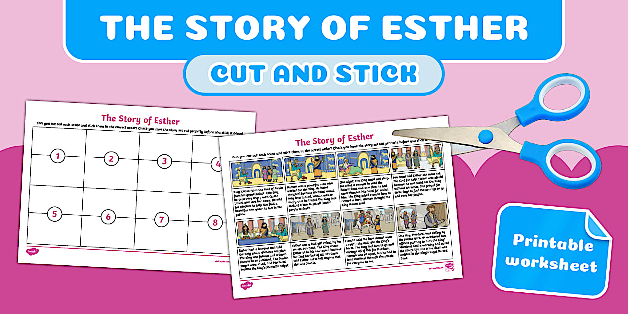 The Story of Esther - Cut and Stick
