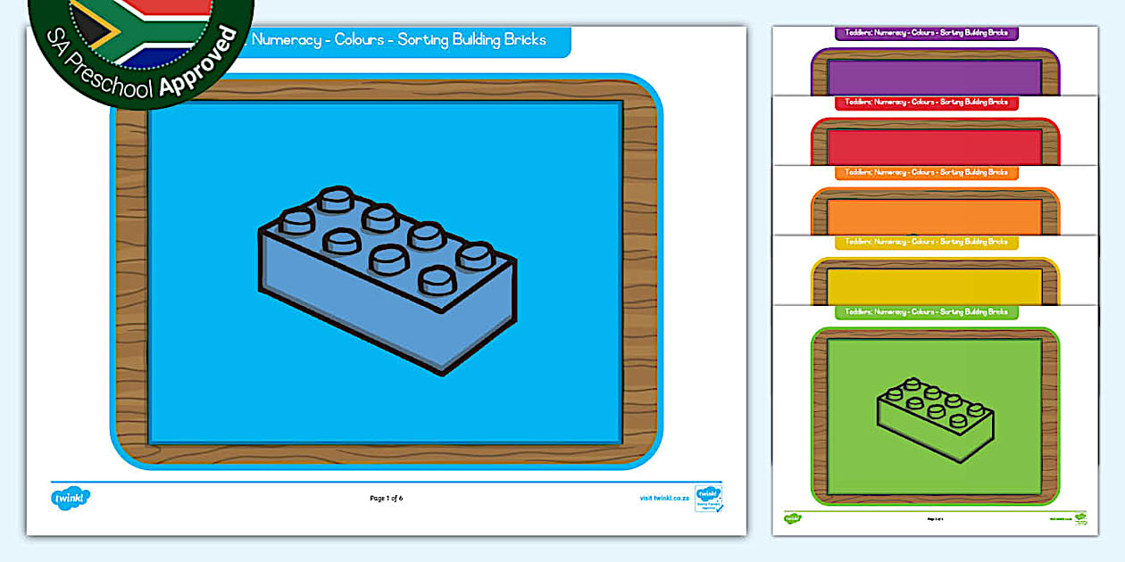 Toddlers: Numeracy- Colours- Sorting Building Bricks
