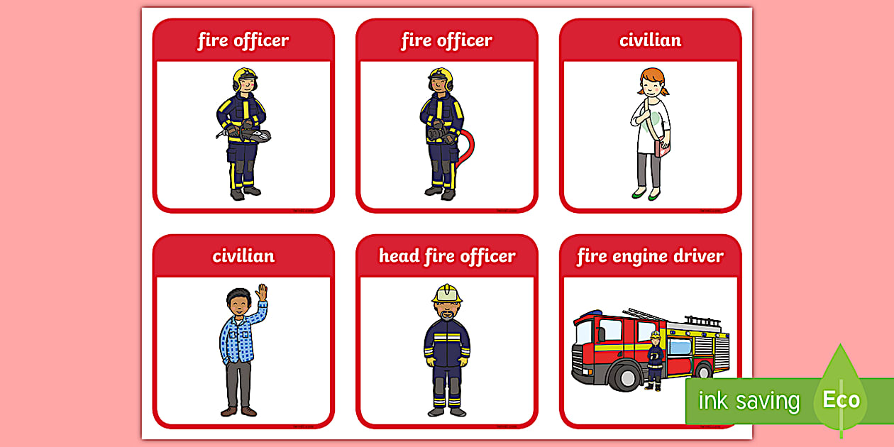The Fire Station Aistear Badges (teacher made) - Twinkl