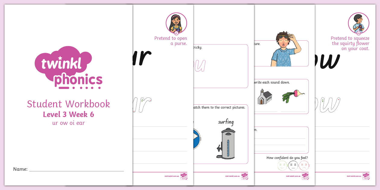 Twinkl Phonics Level 3: Week 6: Student Workbook - Twinkl