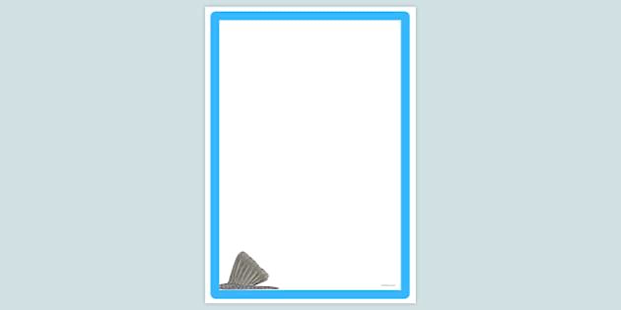 Fin Page Border | Page Borders | Twinkl