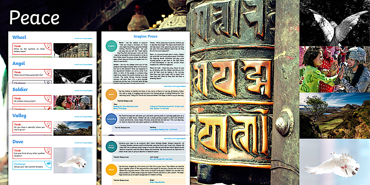 Imagine Peace KS1 Resource Pack (teacher made) - Twinkl