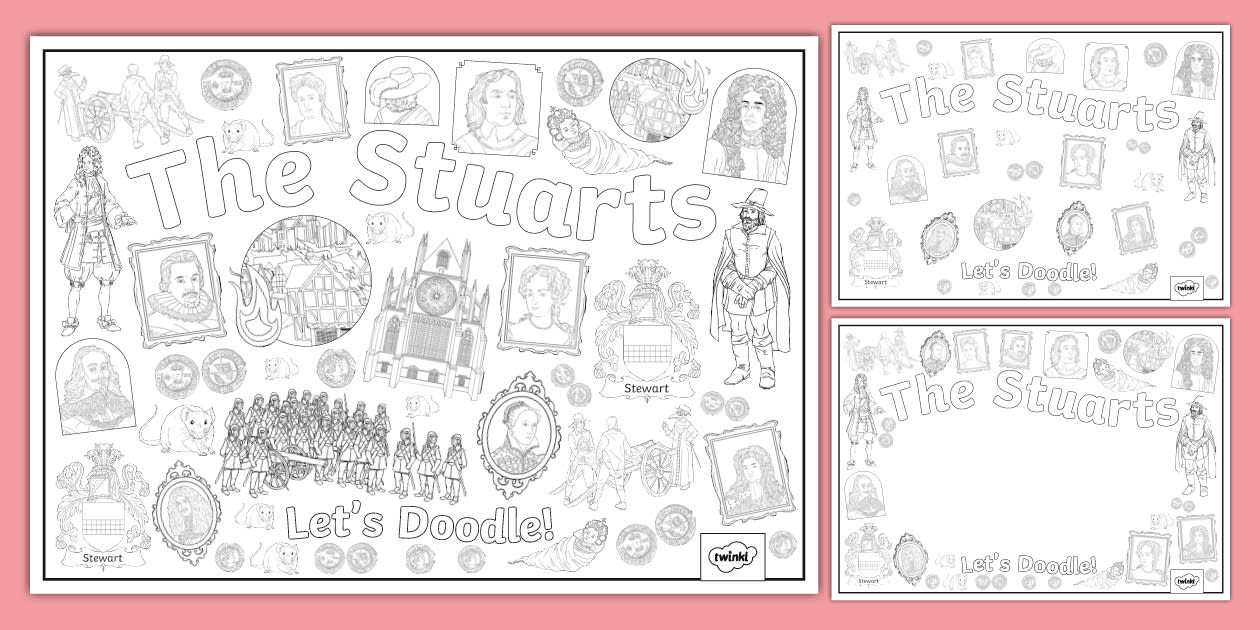 Stuarts Doodle Colouring Pages - KS2 - Twinkl