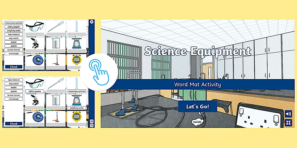 Interactive KS2 Science Equipment Word Mat | Twinkl Go!