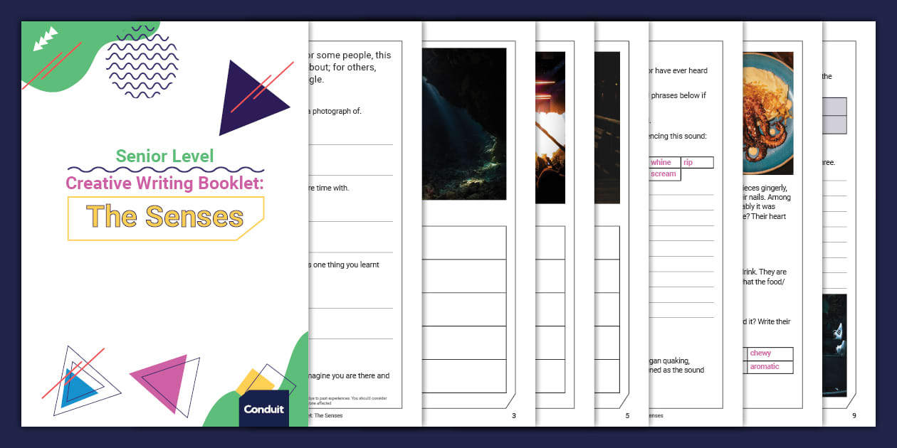 Senior Level Creative Writing Booklet: The Senses - Twinkl