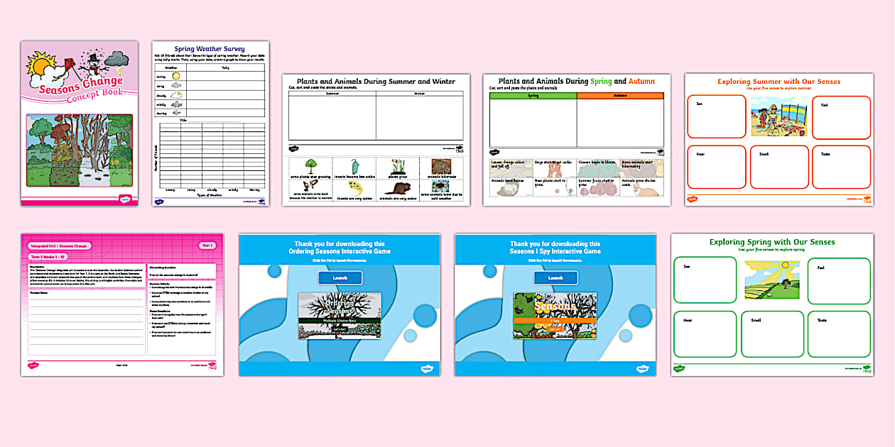 STEM IU Yr 1 Seasons Change Wk 7-8 (teacher made) - Twinkl