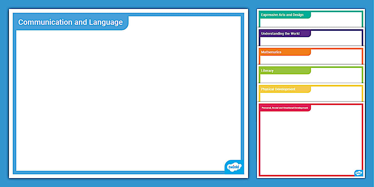 Black and White EYFS Learning Record Pages (teacher made)