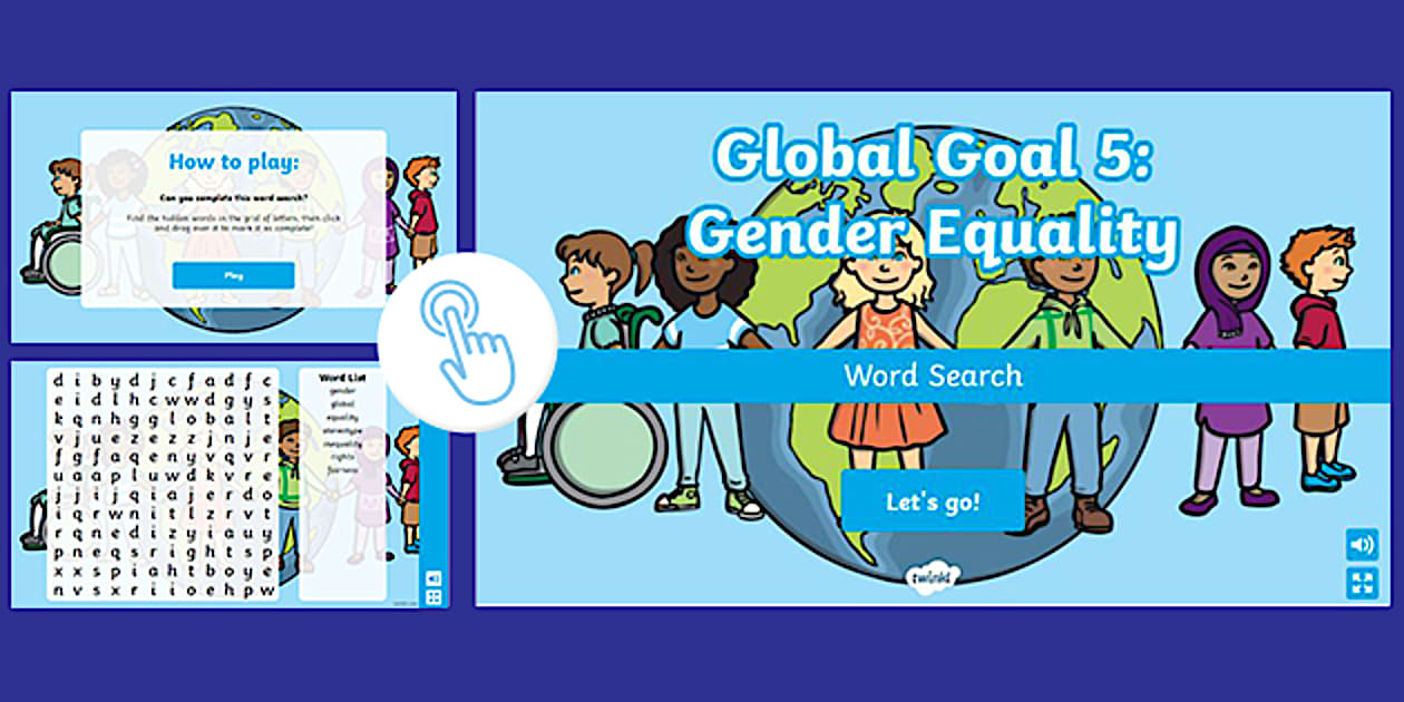 Global Goals: Gender Equality Interactive Word Search