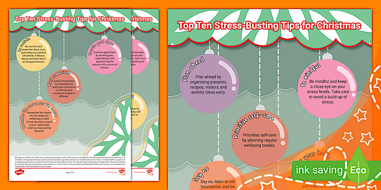 Top Ten Stress-Busting Tips for Christmas | Family Wellbeing