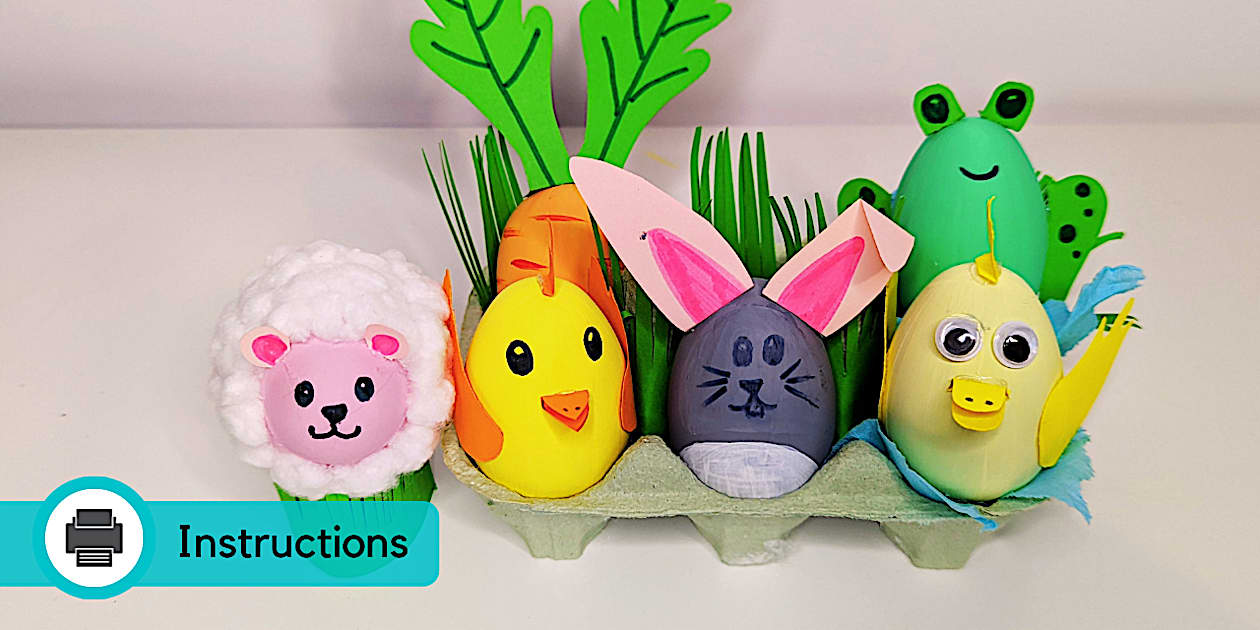 Spring Animals | Egg Decorating (teacher made) - Twinkl