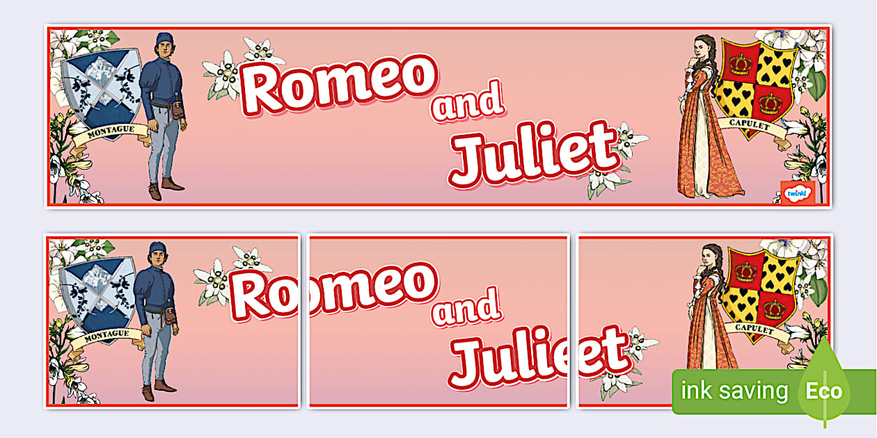 Romeo and Juliet Display Banner (teacher made) - Twinkl