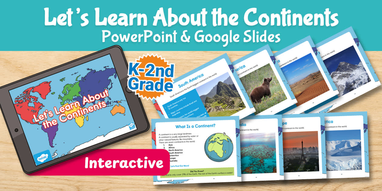 Let’s Learn About the Continents PowerPoint & Google Slides