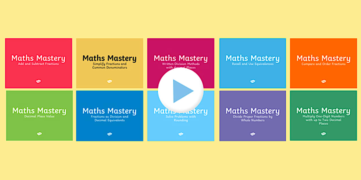 Year 6 Fractions Maths Mastery Activities Resource Pack