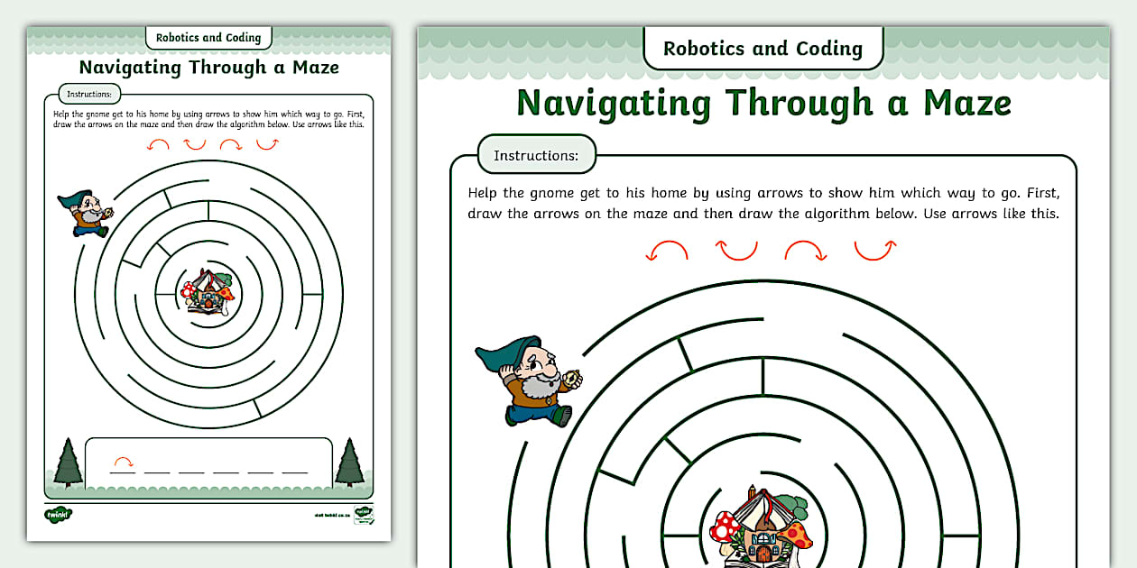 Grade 3 Robotics and Coding Navigating through a Maze.