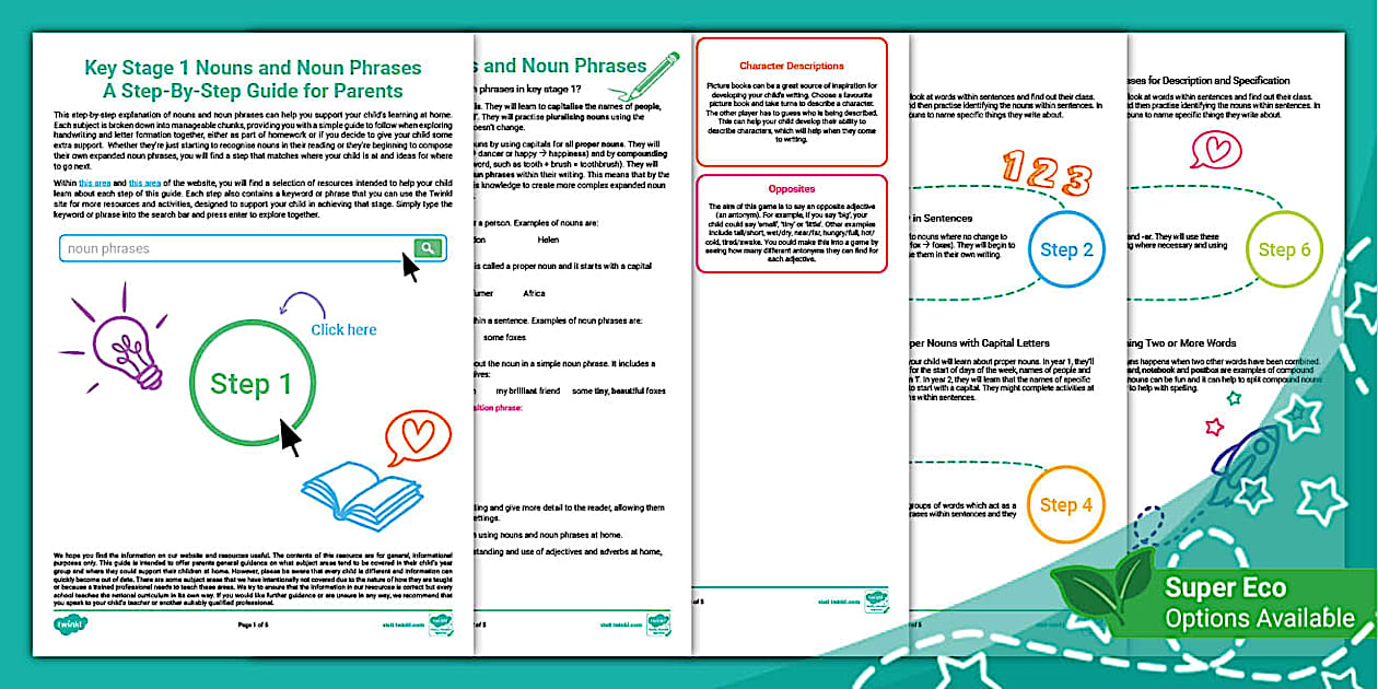 KS1 Nouns and Noun Phrases: A Step-by-Step Guide for Parents
