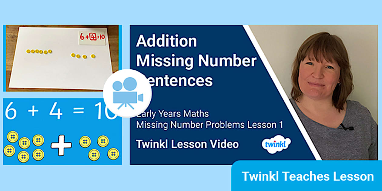 👉 Missing Number Problems Video Lesson 1 | EYFS Maths