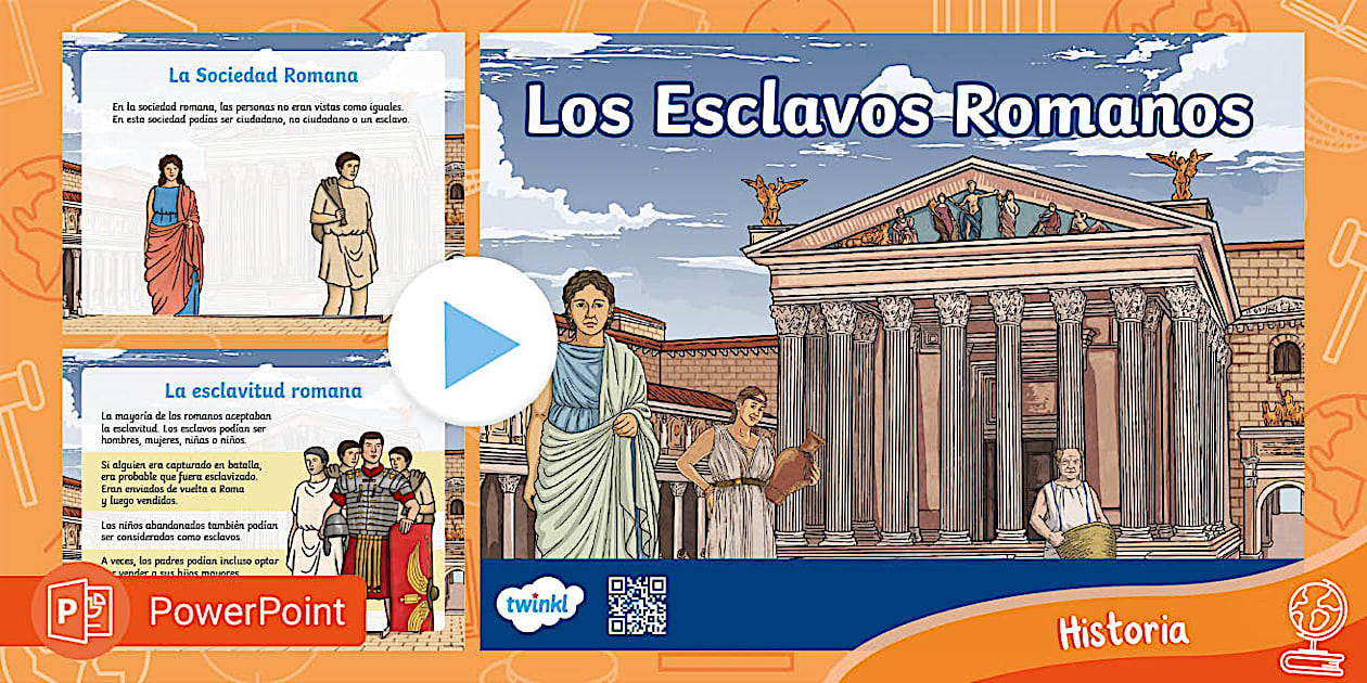 PowerPoint | PPT | Roma | Romanos | esclavos | sociedad