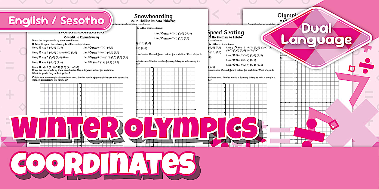 Grade 4 Maths - Term 3 - Winter Olympics Coordinates Sesotho
