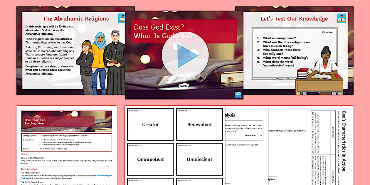 What is God like? Lesson Pack