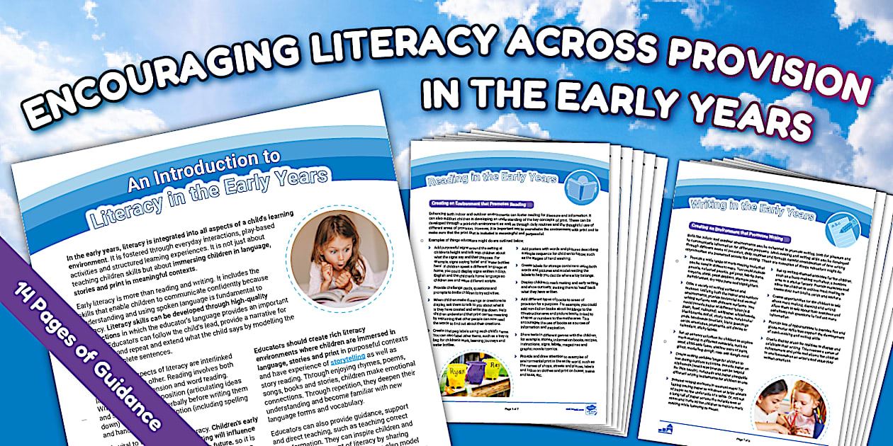 Encouraging Literacy Across Provision in the Early Years