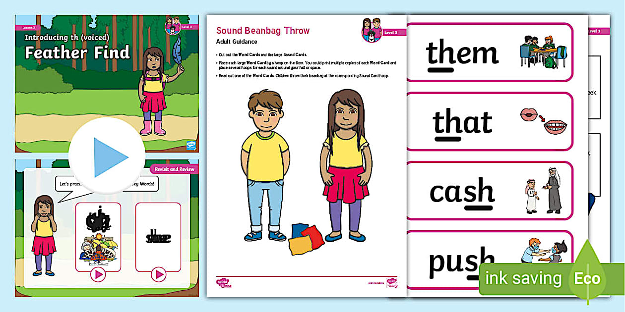 'th' Voiced Phonics Lesson Pack - Level 3 Week 3 Lesson 3