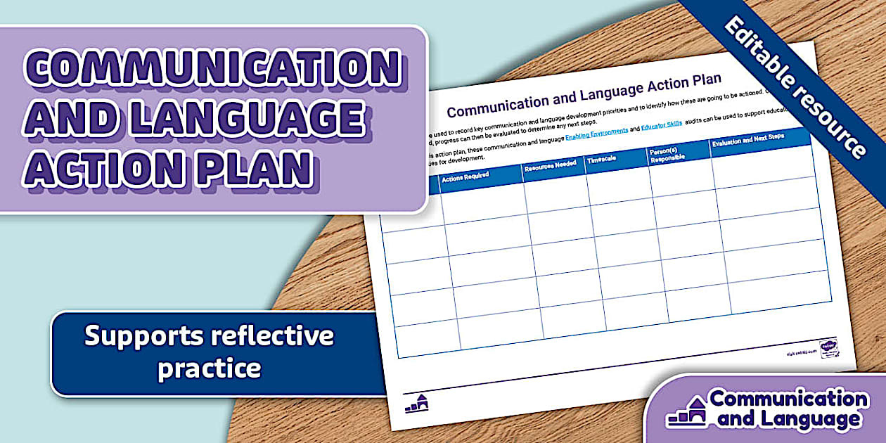 Communication and Language Action Plan | Twinkl