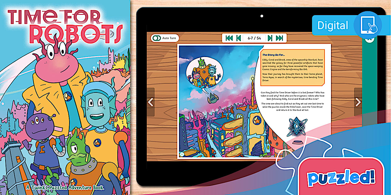 Time for Robots | Space Adventure Book | Twinkl Puzzled