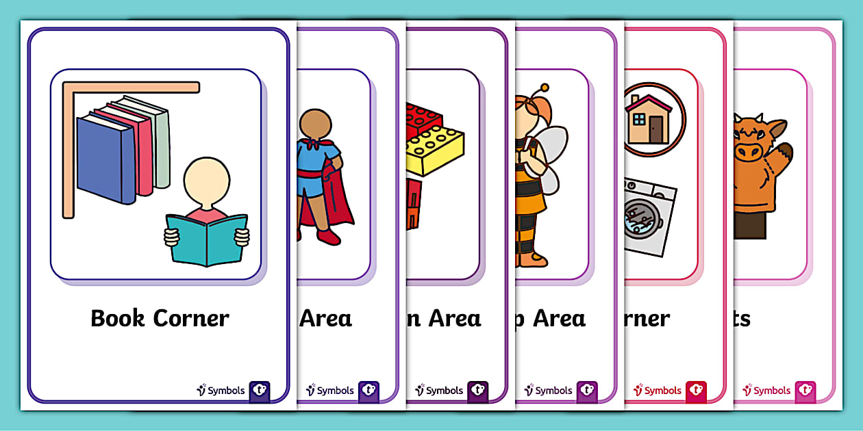 Twinkl Symbols: Nursery Area Posters (teacher made) - Twinkl