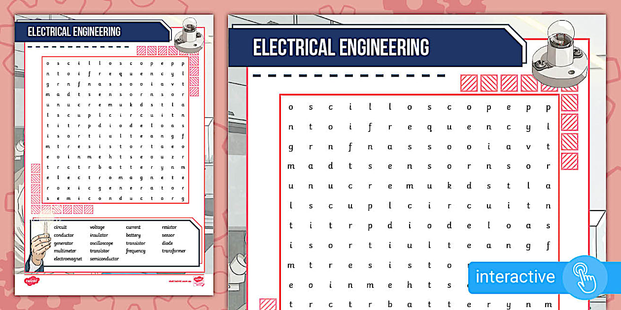 Electrical Engineering Word Search (Teacher-Made) - Twinkl
