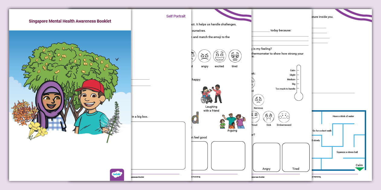 Singapore Mental Health Activity Booklet (teacher made)