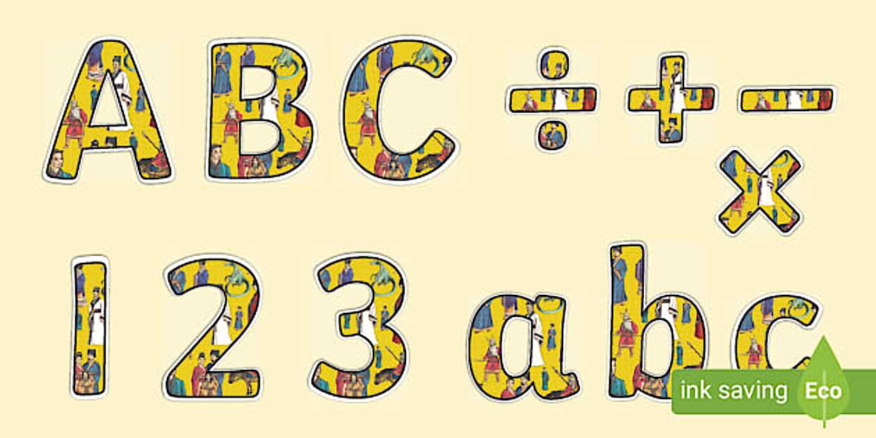 Editable Shang Dynasty Display Lettering - Twinkl