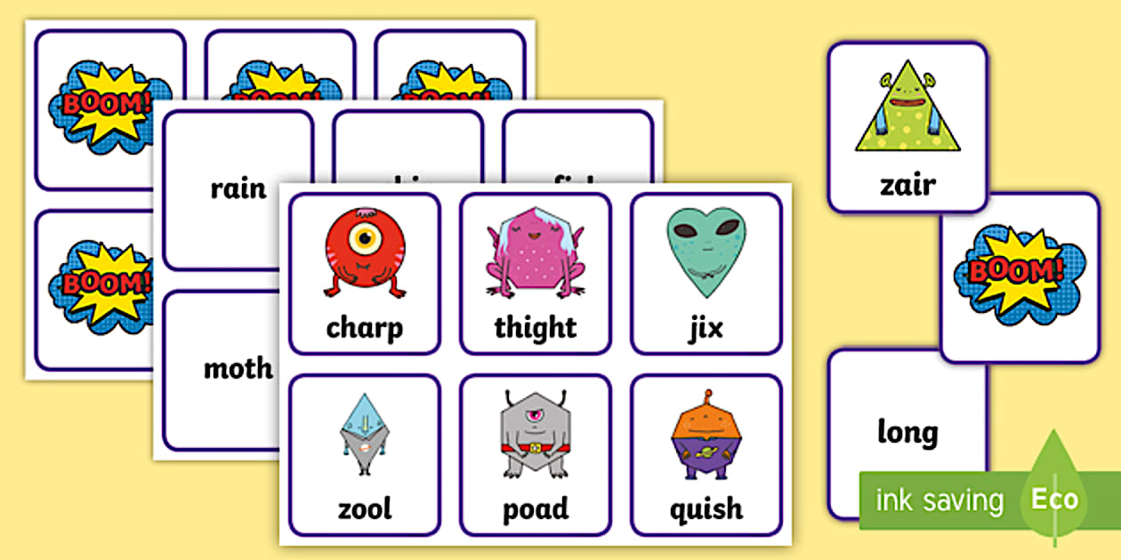 Editable Phase 3 Phonics Boom Game (teacher made) - Twinkl
