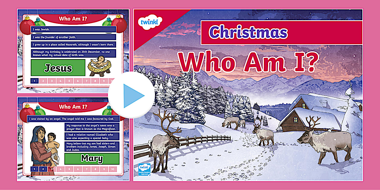 Who I am? Interactive Christmas Quiz (teacher made) - Twinkl