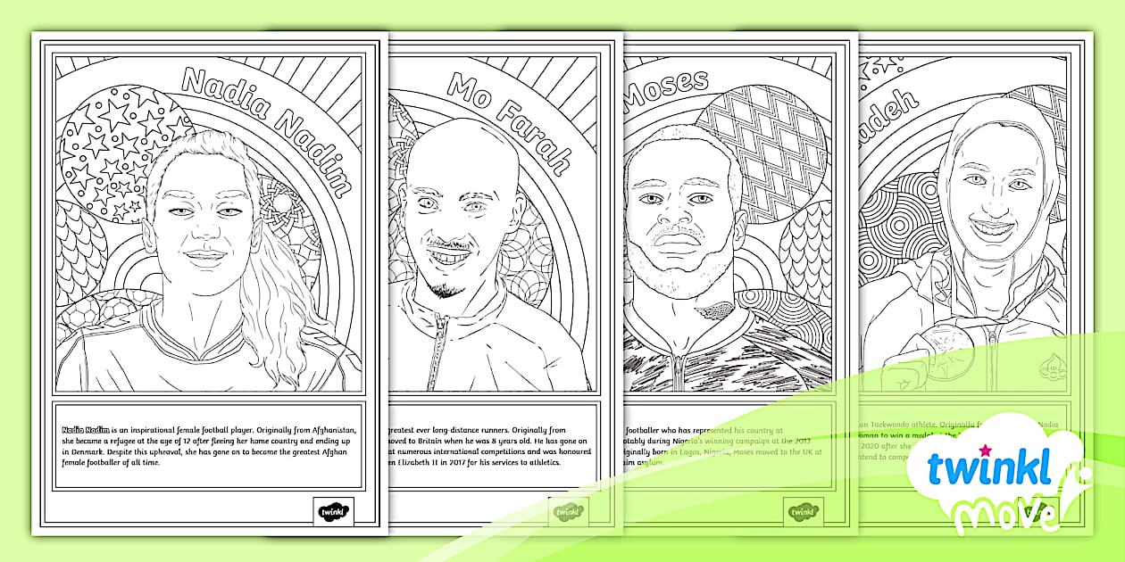 Refugee Week I Mindfulness Colouring Pages I Move PE