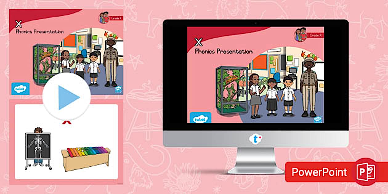 Grade R Phonics: x PowerPoint Presentation (teacher made)