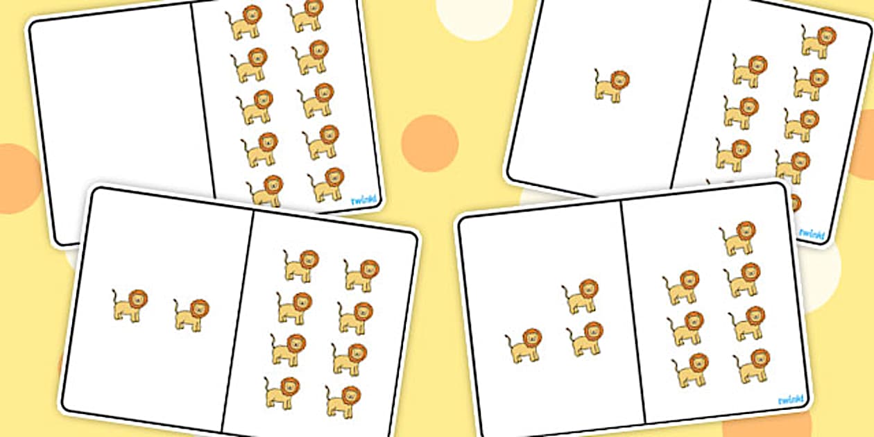 Lion Counting Number Bonds to 10 (Hecho por educadores)