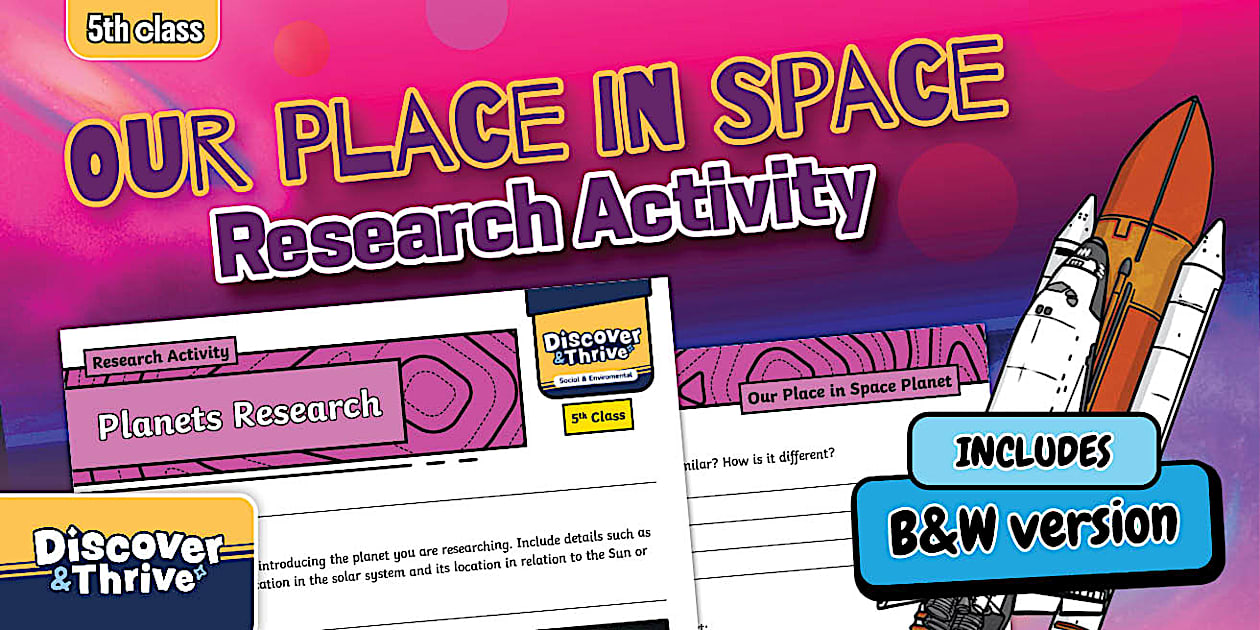 Our Place in Space Planet Research Activity