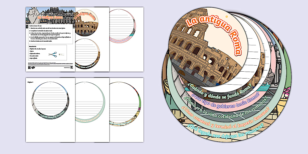 Flipbook: La antigua Roma (Teacher-Made) - Twinkl