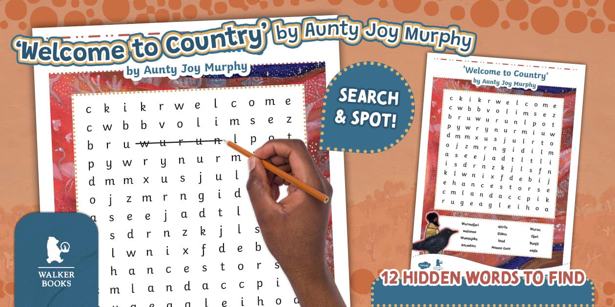 'Welcome to Country' by Aunty Joy Murphy Word Search
