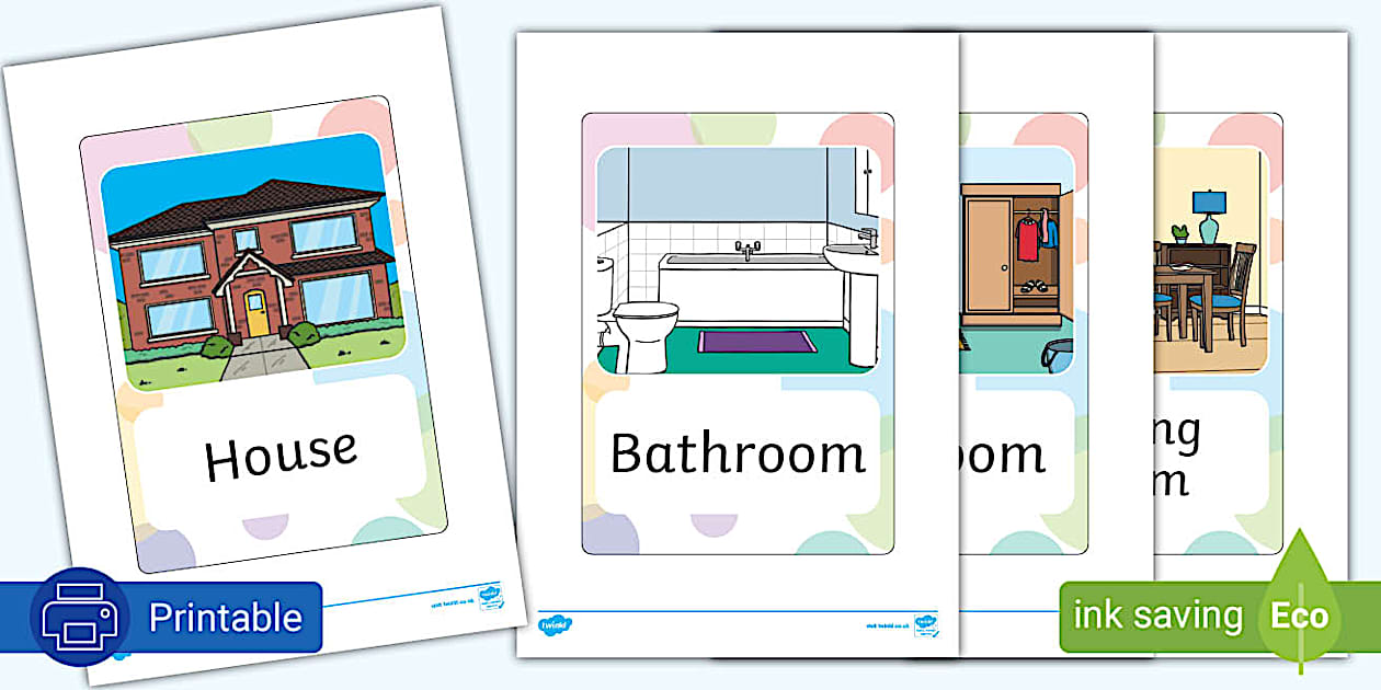 Parts of the house Flashcards (teacher made) - Twinkl