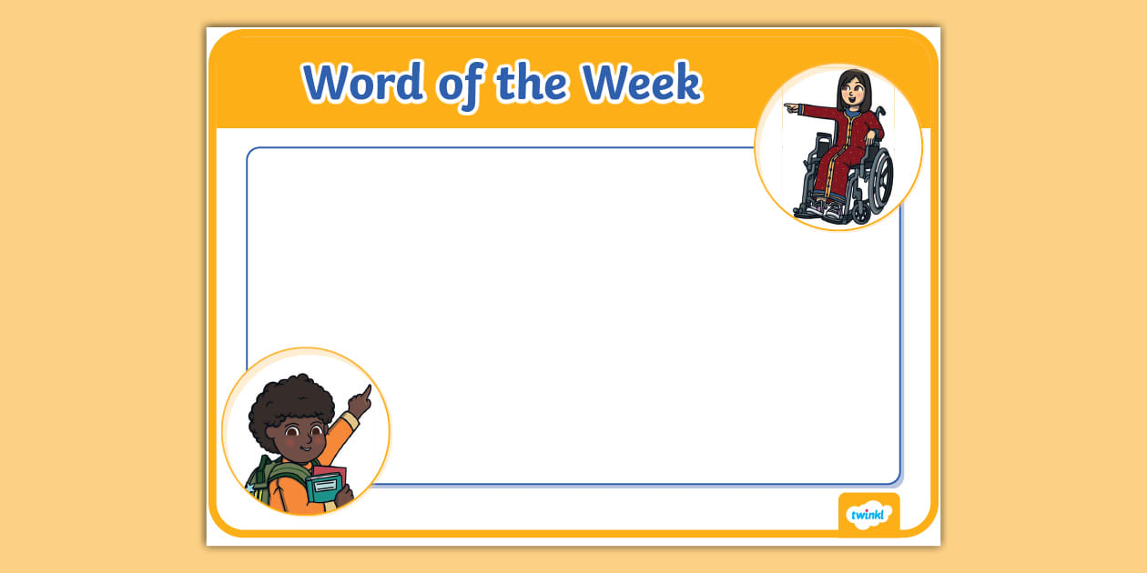 Word of the Week Banner | Classroom Display - Twinkl